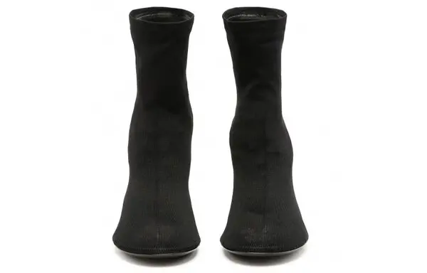 Balenciaga 110mm Stretch Heeled Boots - Black