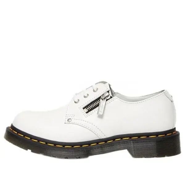 Dr. Martens 1461 Twin Zip Derby Shoes - White
