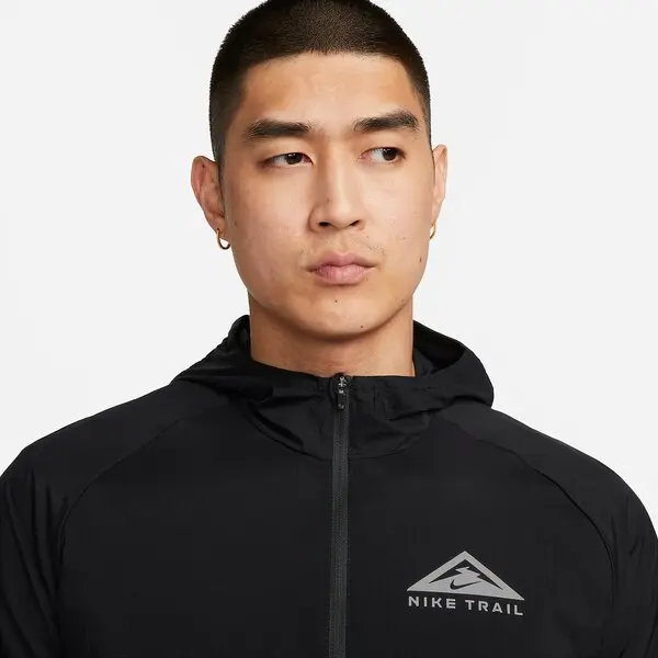 Nike Trail Aireez Lightweight Running Jacket - Black