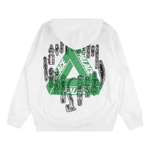 PALACE Jheeze Printing Logo Hooded Long Sleeves - White