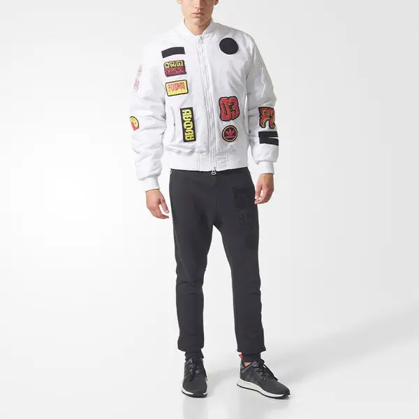 Adidas Originals Logo Padded Bomber Jacket Pilot Jacket