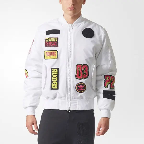 Adidas Originals Logo Padded Bomber Jacket Pilot Jacket
