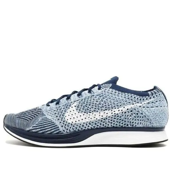 Nike Flyknit Racer "blue Tint" Athletic Sneakers - Blue/black/white