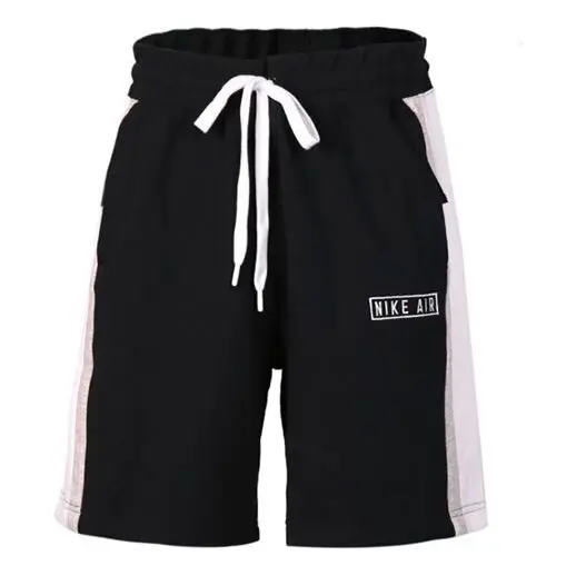 Nike French Terry Drawstring Shorts With Zipper Pocket - Black