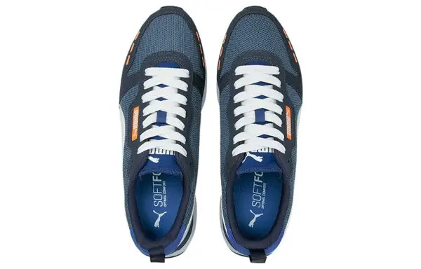 PUMA R78 Casual Low Top Sneakers - Blue/white/orange