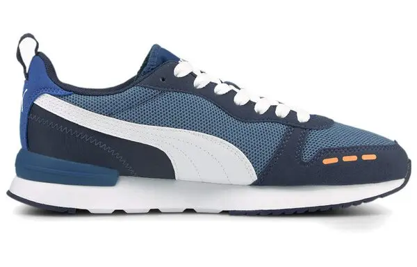 PUMA R78 Casual Low Top Sneakers - Blue/white/orange