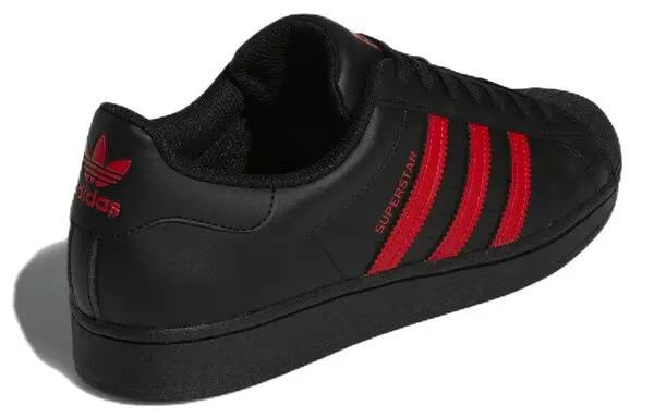 Adidas Superstar 'core Black Vivid Red - Black/red