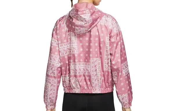 Nike Woven Printing Hooded Jacket - Pinkred