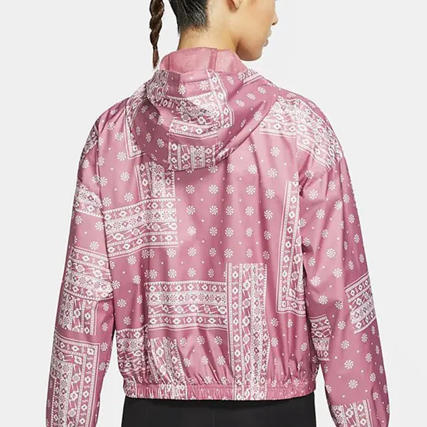 Nike Woven Printing Hooded Jacket - Pinkred