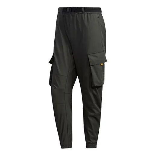 Adidas Th Pnt Cargo Pocket Woven Bundle Feet Casual Long Pants Brown - Dark Brown