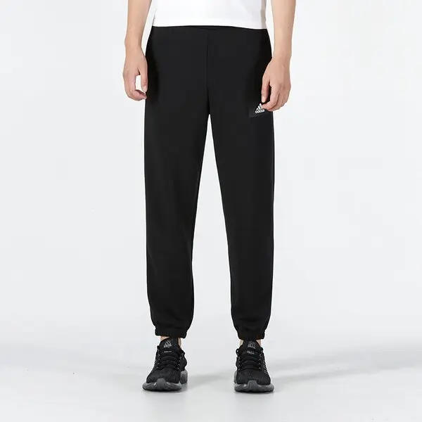 Adidas Knit Pants Label Logo Casual Sports Bundle Feet Long Pants/trousers Autumn Black - Default Color