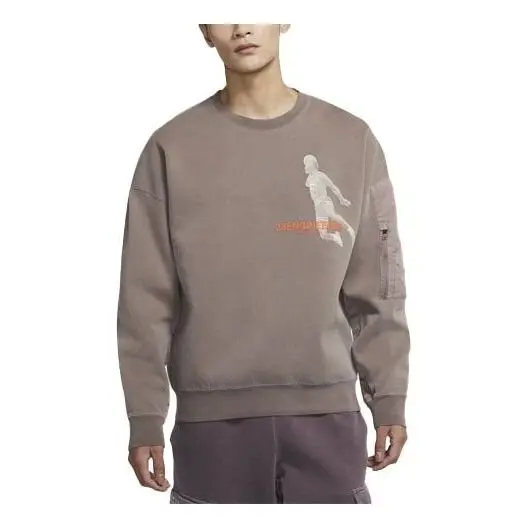 JORDAN 23 Engineered Crew Neck Sweatshirt - Browngray