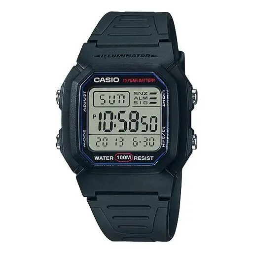 Casio Digital Sports Watch With Water Resistance - Black