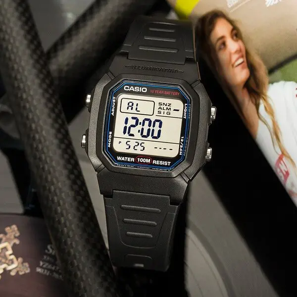 Casio Digital Sports Watch With Water Resistance