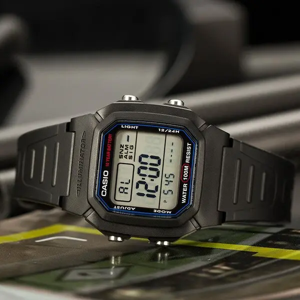 Casio Digital Sports Watch With Water Resistance