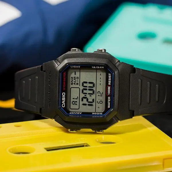 Casio Digital Sports Watch With Water Resistance