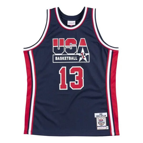 Mitchell & Ness Nba Authentic Jersey 'team Usa Chris Mullin 1992