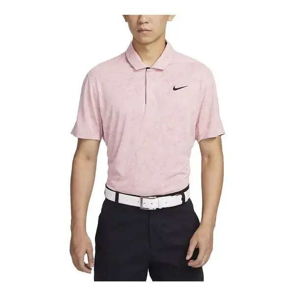 Nike Dri-fit Tiger Woods Adv Golf Polo Shirt - Pink