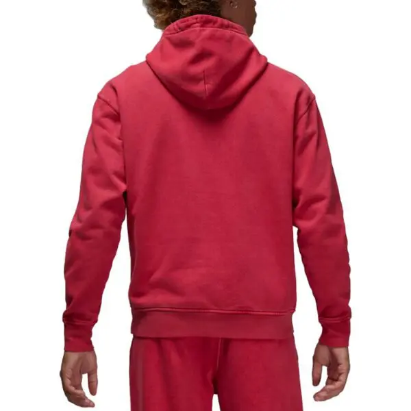 JORDAN Statement Fleece Washed Hoodie - Red
