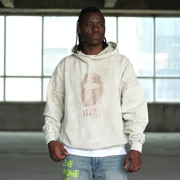 VLONE Finger Print Logo Hoodie