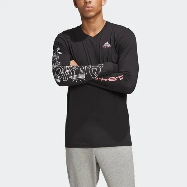 Adidas Graffiti Print Long Sleeve T-shirt
