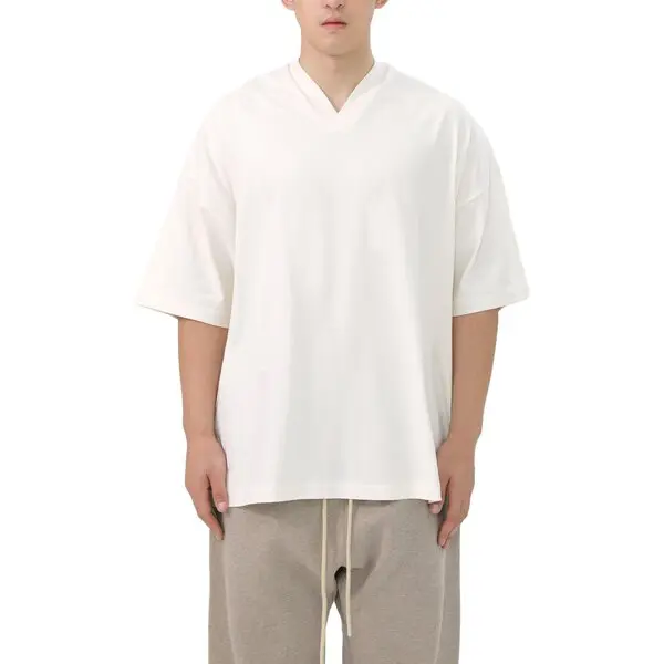 Fear Of God Fw23 V-neck T-shirt - Cloud Dancer