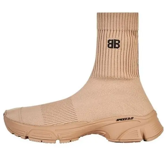 Balenciaga Speed 3.0 Monocolor Sneakers - Tan/black