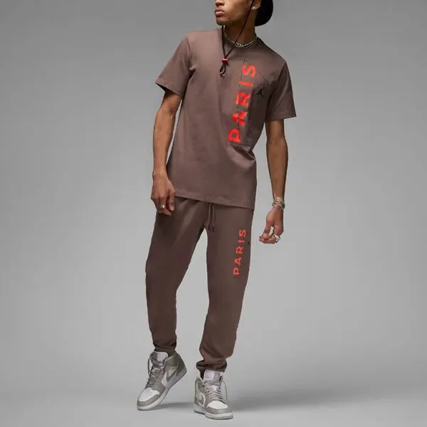 JORDAN Statement Diamond T-shirt - Brown