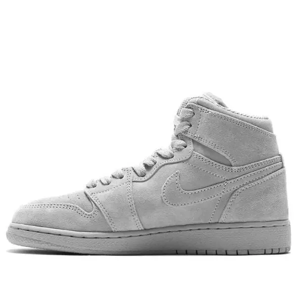 JORDAN Air 1 Retro High Suede Sneakers - Grey