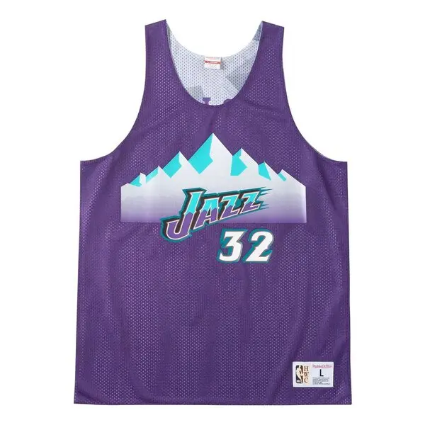 Mitchell & Ness Utah Jazz Karl Malone Nba Reversible Mesh Tank - None