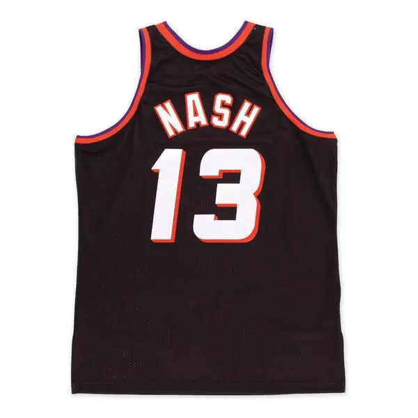 Mitchell & Ness X Nba Phoenix Suns 1996-97 Road Jersey 'steve Nash 13 - Black