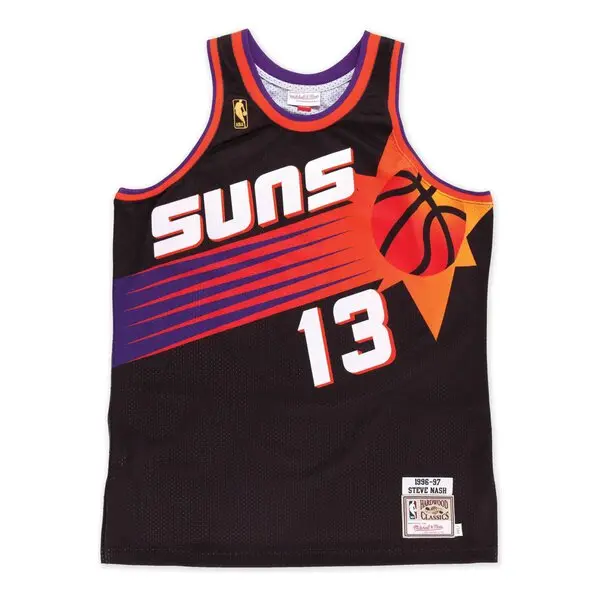 Mitchell & Ness X Nba Phoenix Suns 1996-97 Road Jersey 'steve Nash 13 - Black
