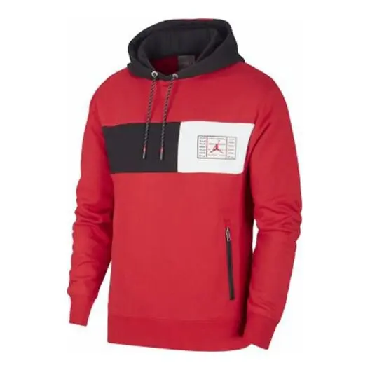 JORDAN Legacy Splicing Hoodie - Red