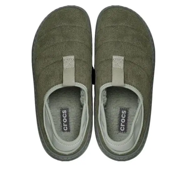 CROCS Classic Vegan Suede Moc Slipper - Galactic Grey