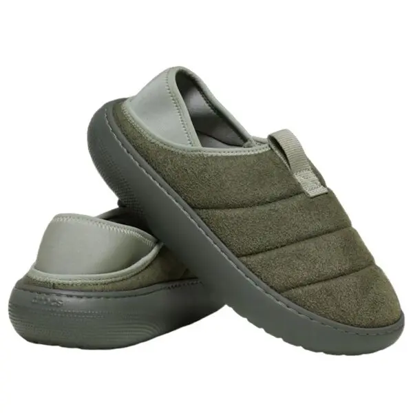 CROCS Classic Vegan Suede Moc Slipper - Galactic Grey