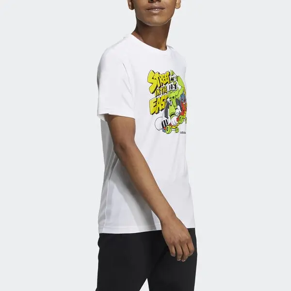 Adidas Neo M Freye Tee 1 Cartoon Printing Pattern Sports Short Sleeve