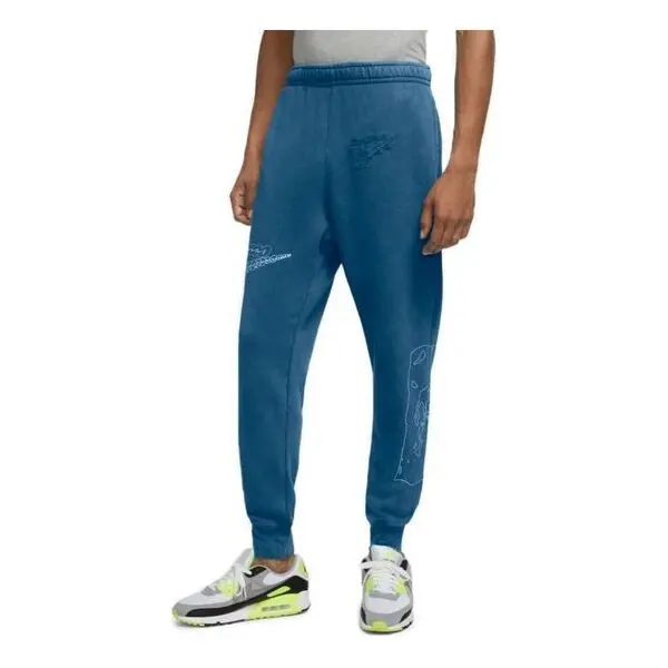 Nike Club Wash Drip Cuff Pants - Green Abyss