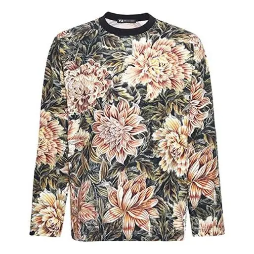 Adidas Y-3 Floral Print Long Sleeve Shirt
