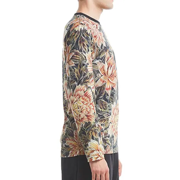 Adidas Y-3 Floral Print Long Sleeve Shirt