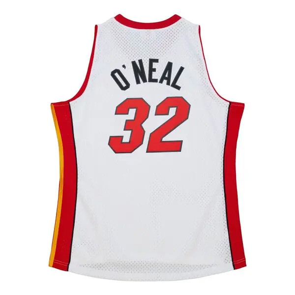 Mitchell & Ness X Nba Miami Heat 2005-06 Shaquille O'neal Swingman Jersey - White/red