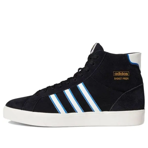 Adidas Originals Basket Profi High-top Sneakers - Black/white/blue