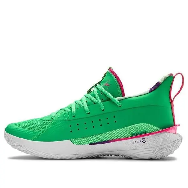 Under Armour Curry 7 "vapor " Athletic Sneakers - Green