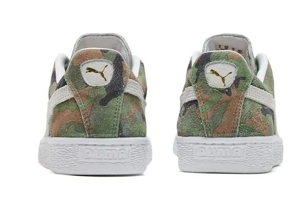 PUMA Suede Classic Ambush Dachshund Camo Low Top Sneakers - Green