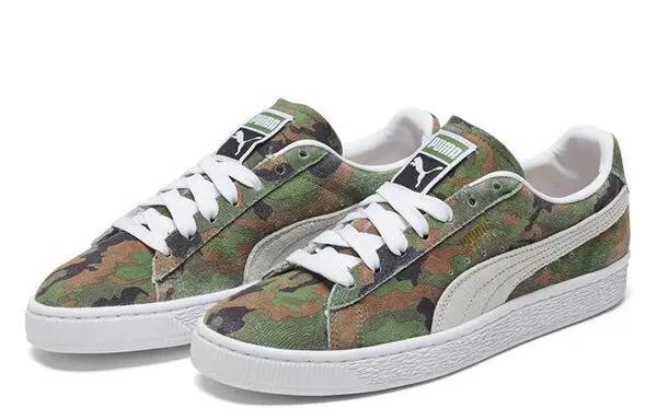 PUMA Suede Classic Ambush Dachshund Camo Low Top Sneakers - Green