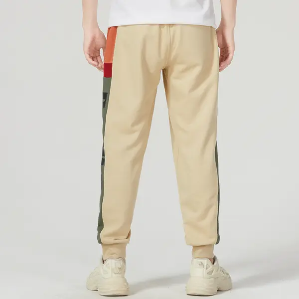 PUMA Retro Block Sweatpant 'beige Grey Red Black
