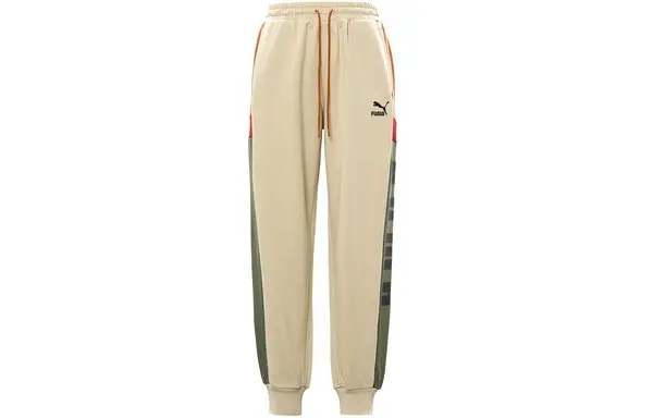 PUMA Retro Block Sweatpant 'beige Grey Red Black