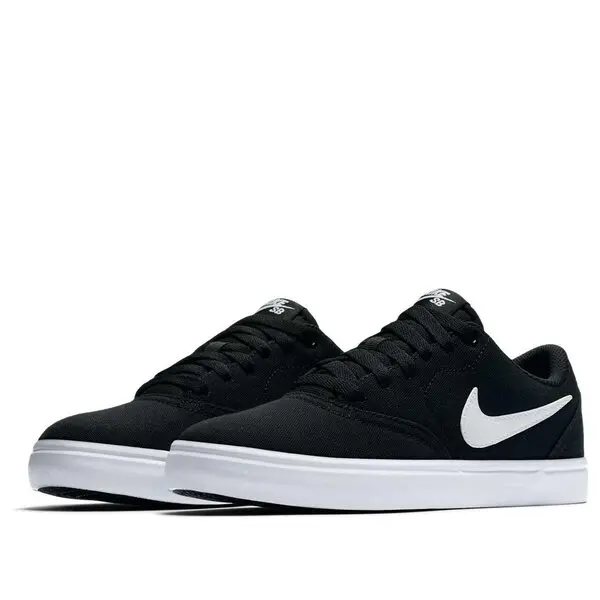 Nike Check Solarsoft Canvas Sb " Platinum - Black