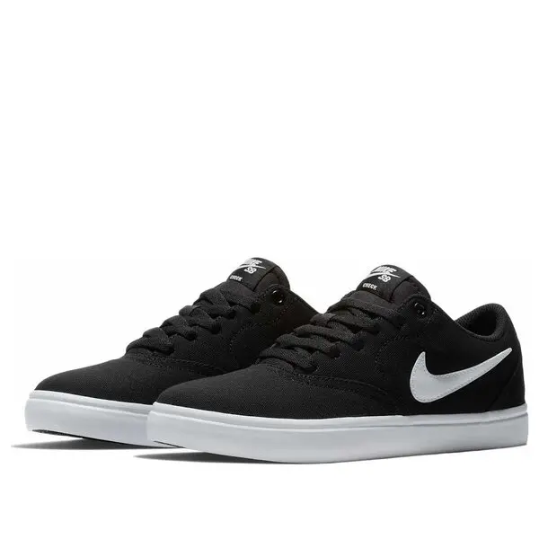 Nike Check Solarsoft Canvas Sb " Platinum - Black