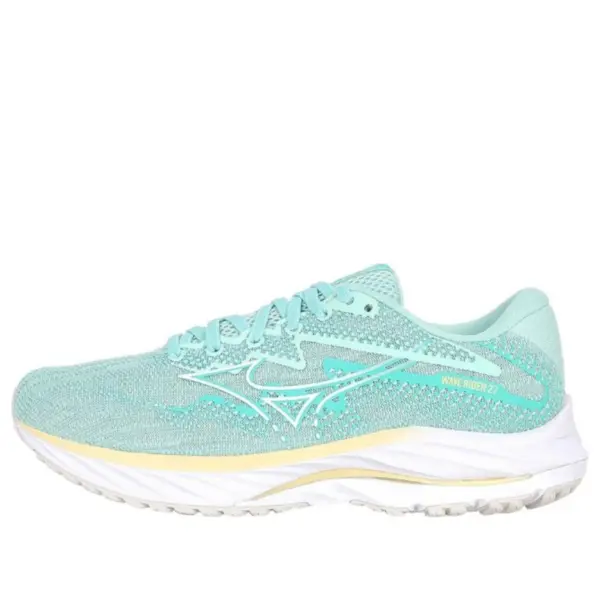 Mizuno Wave Rider 27 Athletic Sneakers - Mint Green/white