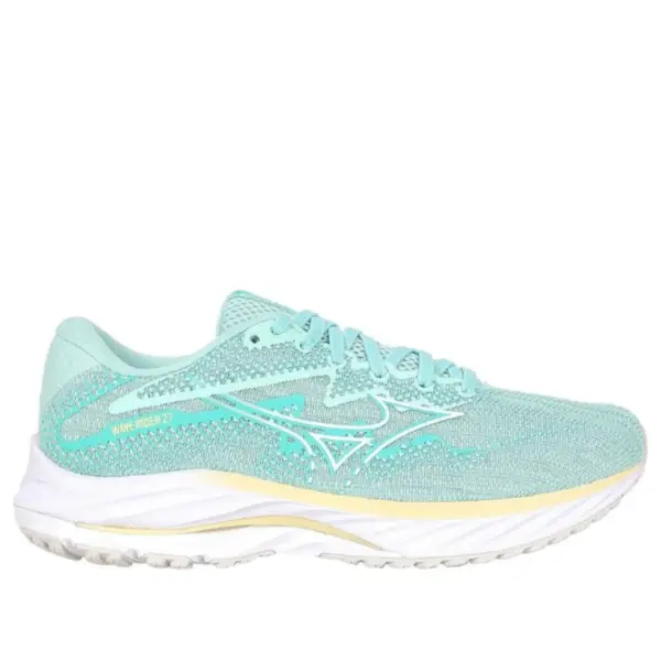Mizuno Wave Rider 27 Athletic Sneakers - Mint Green/white